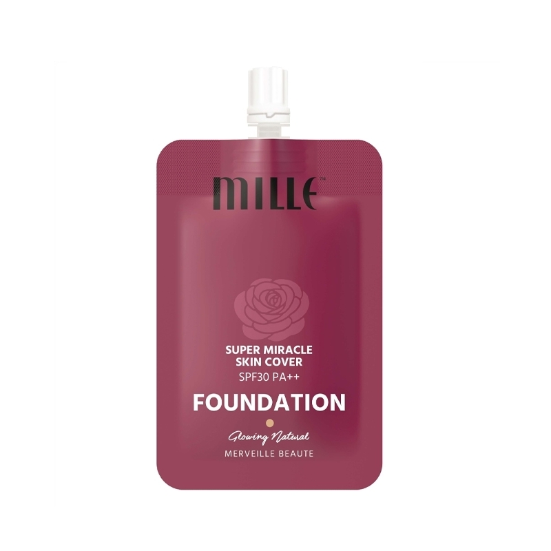 Mille Super Miracle Skin Foundation SPF30 PA++#02 Glowing Natural ...